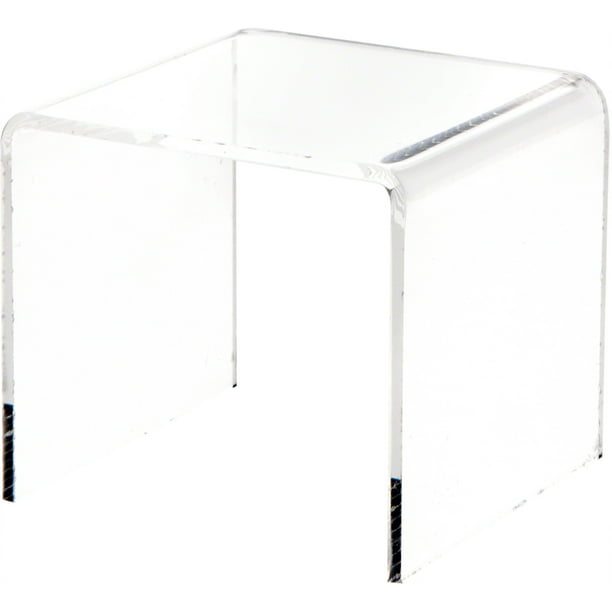 Plymor Clear Acrylic Square Display Riser, 3" H x 3" W x 3" D (1/8 ...