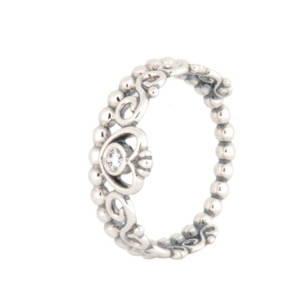 PANDORA - Authentic My Princess Ring in 925 Sterling Silver w/ Clear ...