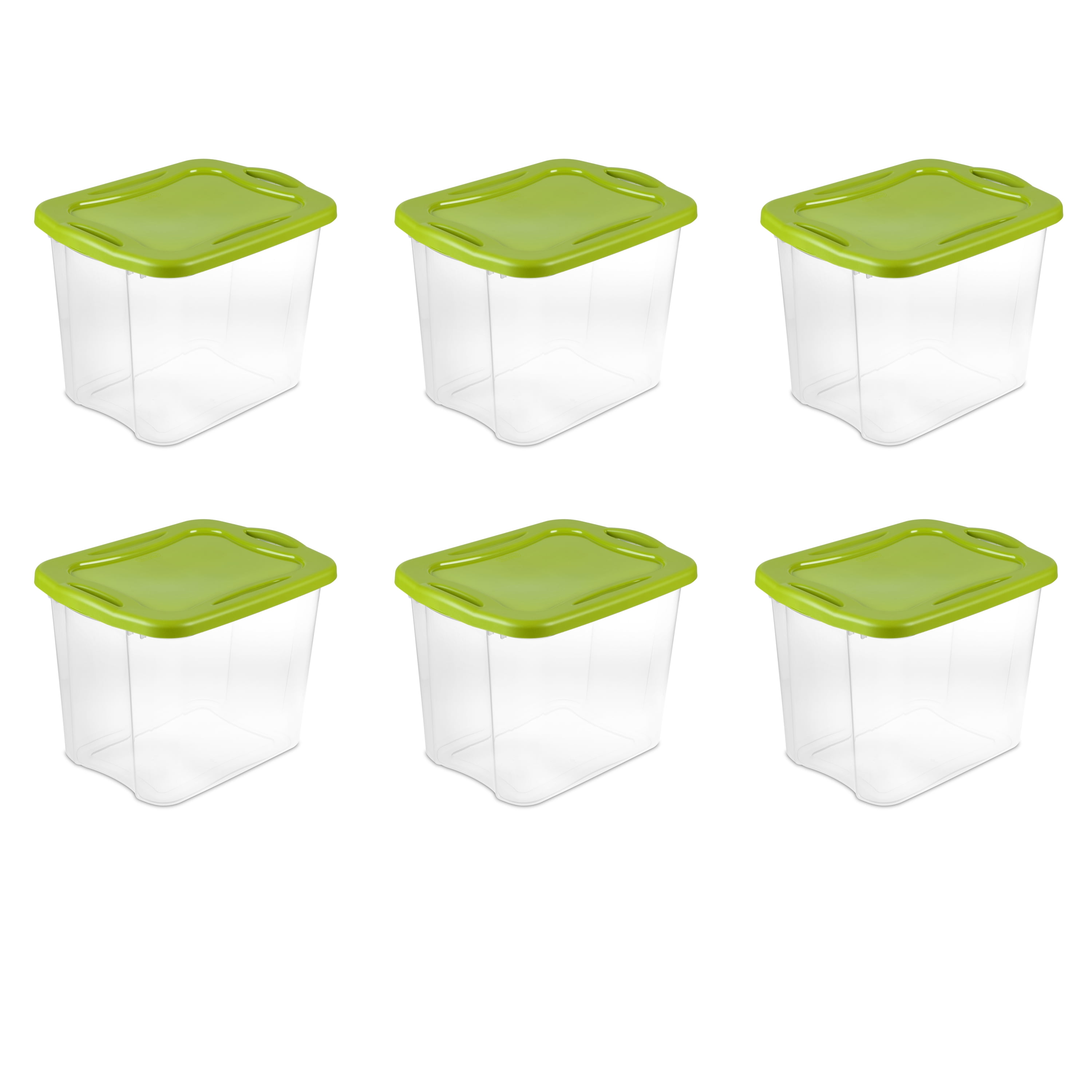 Sterilite 15 Qt EZ Carry, Spicy Lime (Case of 6) - Walmart.com