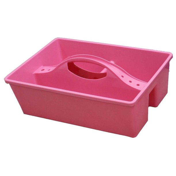 Large Plastic Grooming Tote Caddy - Pink - Walmart.com