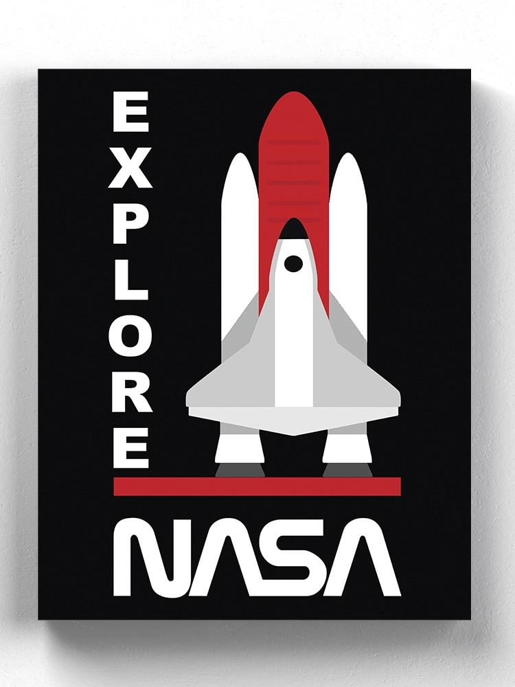 NASA Nasa Shuttle Explore Wrapped Canvas -NASA Designs, - Walmart.com