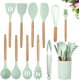 Silicone Cooking Utensil Set, Fungun Non-stick Kitchen Utensil 11 Pcs ...