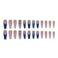Fofosbeauty 24pcs Press On Nail Tips Extra Long Coffin Manicure Full