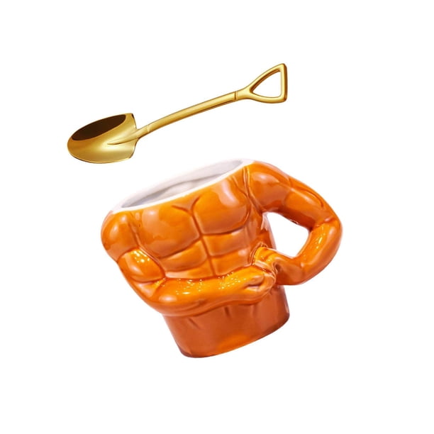 kurtrusly Ceramic Coffee Mug Muscle Bust Muscle Bust for Father's Day ...