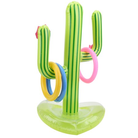 Pool Floats, Inflatable Cactus Floating Drink Holder Floats PVC With 3 ...