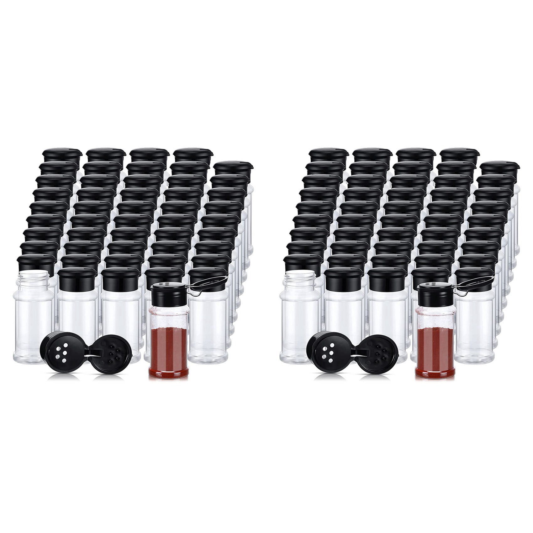 Click here for Unbranded 100pc Plastic Spice Jars With Shaker Lid... prices
