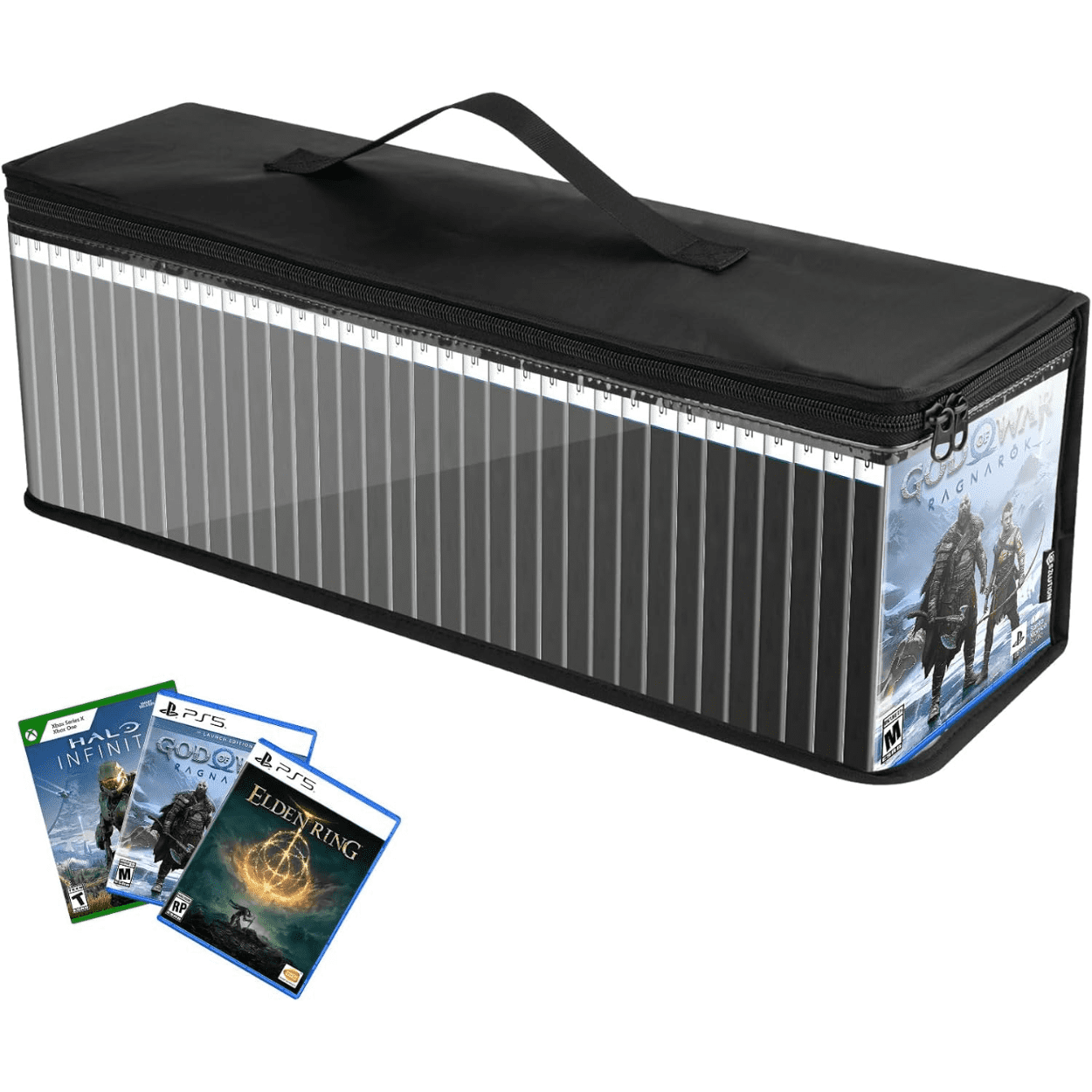 Video Game Storage Bag Compatible With PS5 PS4 PS3 Xbox One Games ...