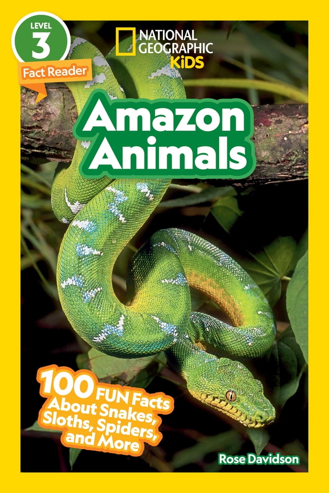 Pre-Owned Amazon Animals (National Geographic Kids Readers, Level 3): 100 Fun Facts about Snakes ...