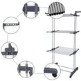 4-Tier Clothes Drying Rack, Laundry Drying Rack with Foldable Wings ...