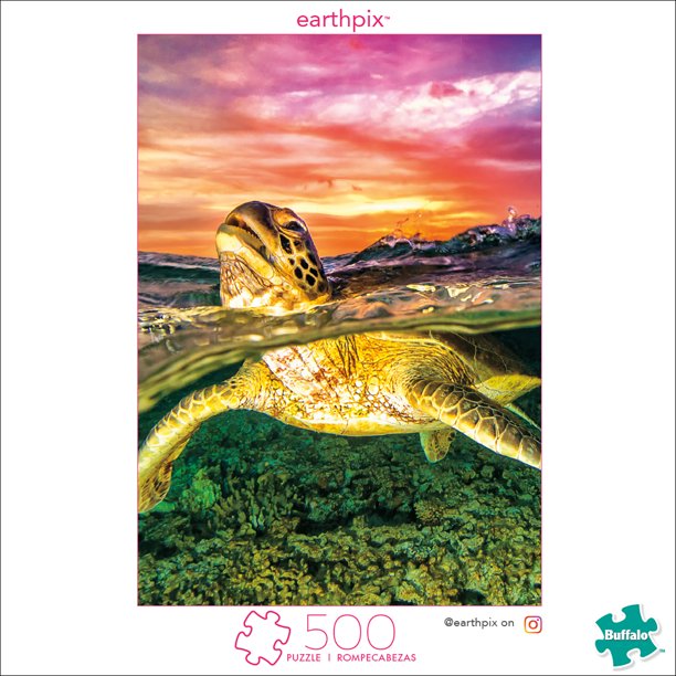 Buffalo Games - Earthpix Collection - Sea Turtle - 500 Piece Jigsaw Puzzle - Walmart.com