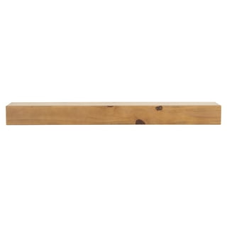 Mantels Direct Dakota 48 Inch Golden Pecan Floating Pine Wood Fireplace ...