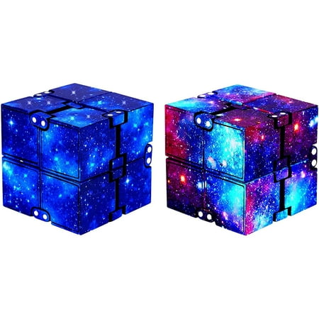 2Pcs Infinity Cube Toy, Blocks for Stress and Anxiety Relief Mini ...