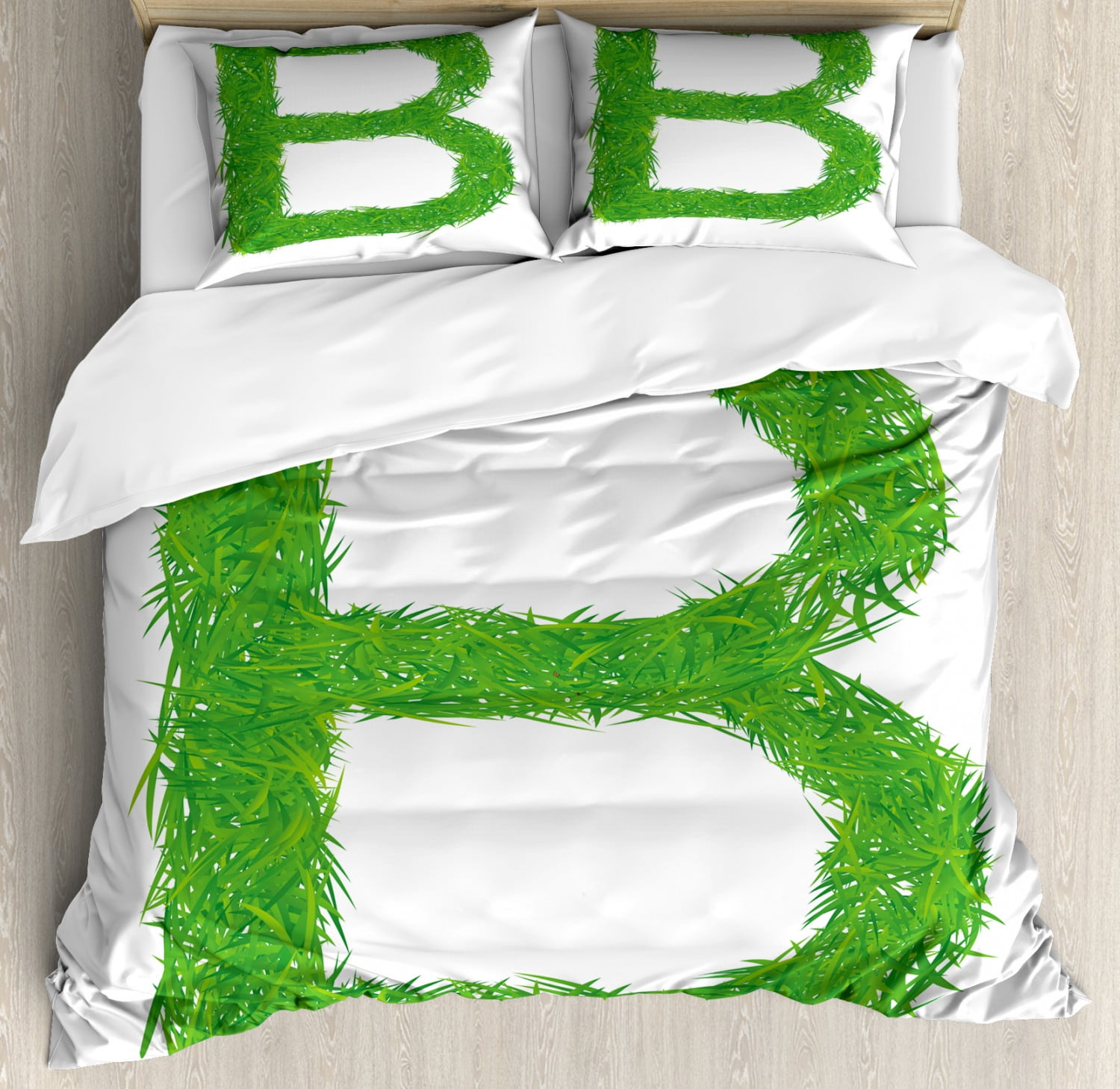Letter B Queen Size Duvet Cover Set, Kids Baby Boys Children Capital B ...