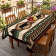 Bear Retro Southwest Ethnic Table Cloth 52x70in, Waterproof Rectangle ...