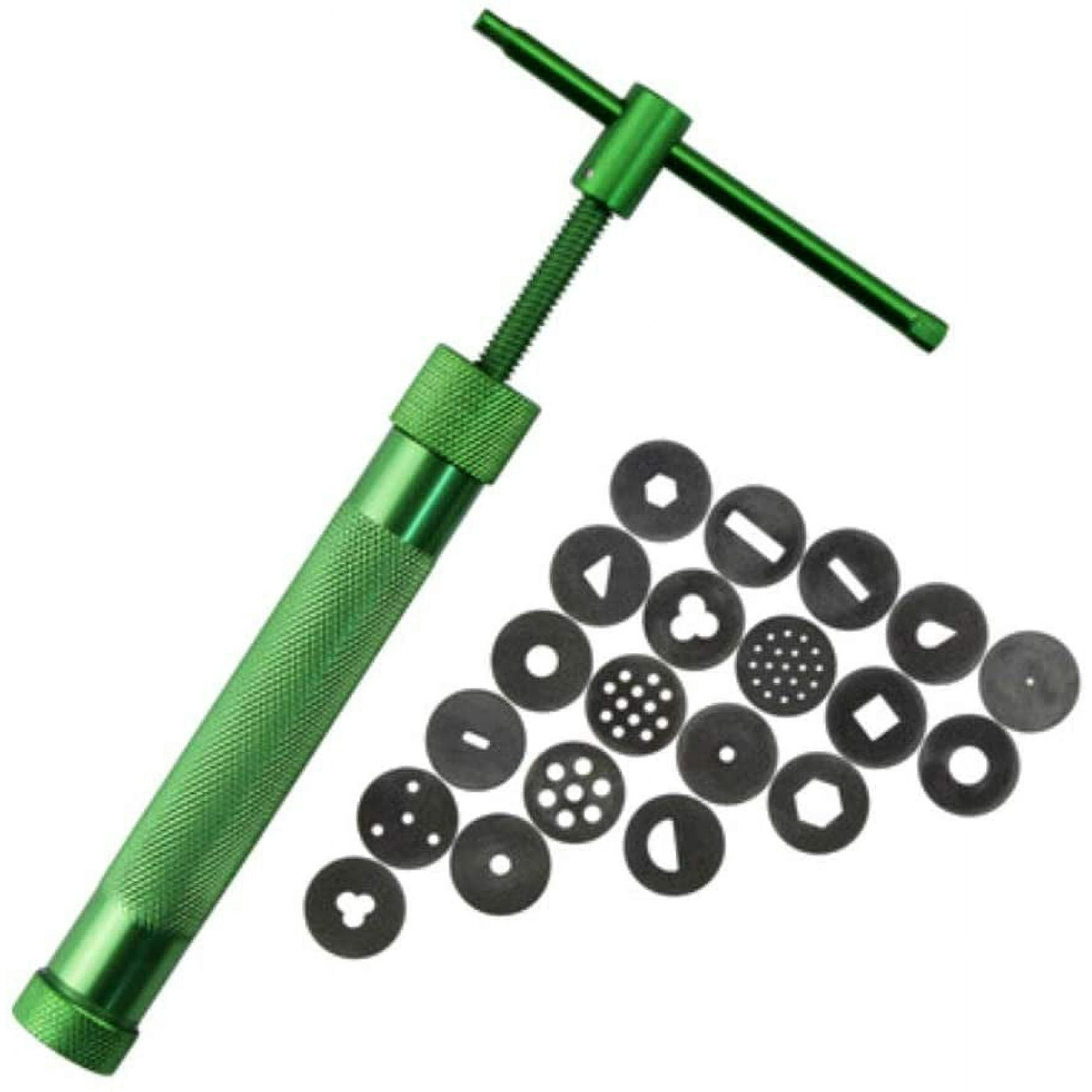 Chlua Miniature Alloy Rotary Clay Extruder-Multifunctional Durable Held Polymer Clay Tools 6.5