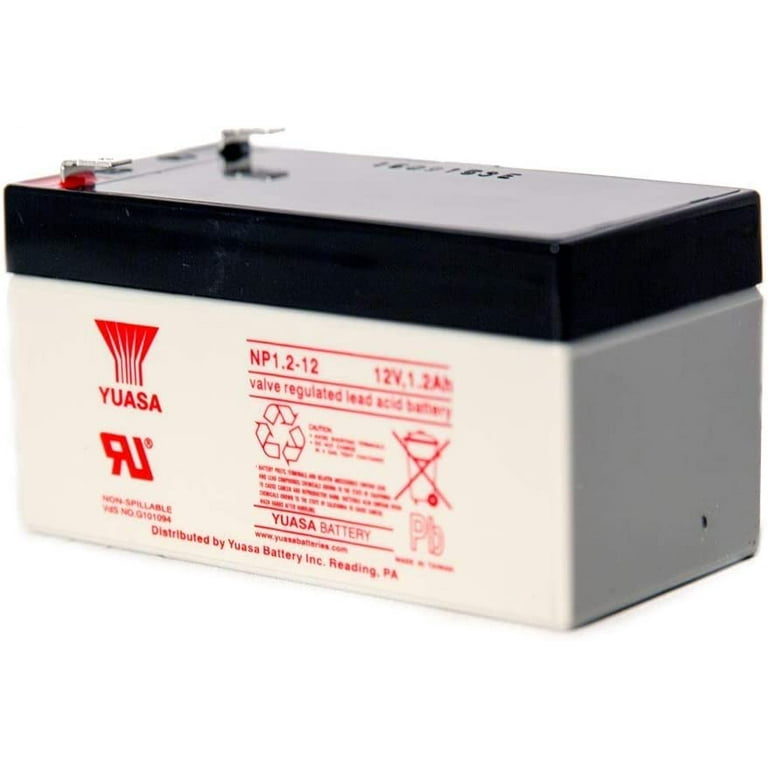 YUASA 12V NP Series Sealed Lead Acid Battery, 04/09/2024