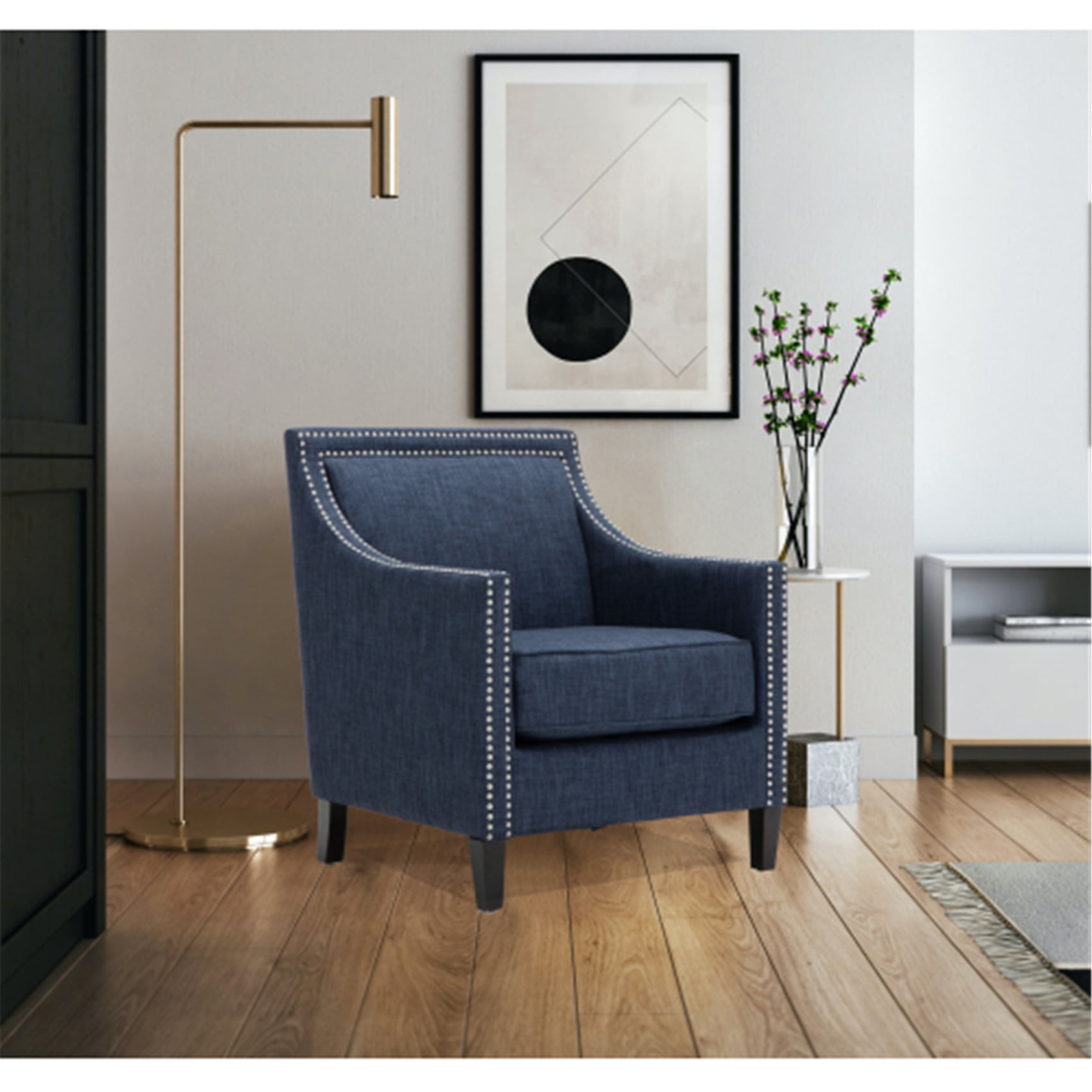 Navy Blue Accent Chair