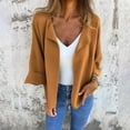 Aellinatey Lightweight Women's Oversized Fashion Faux Lapel Open-collar ...