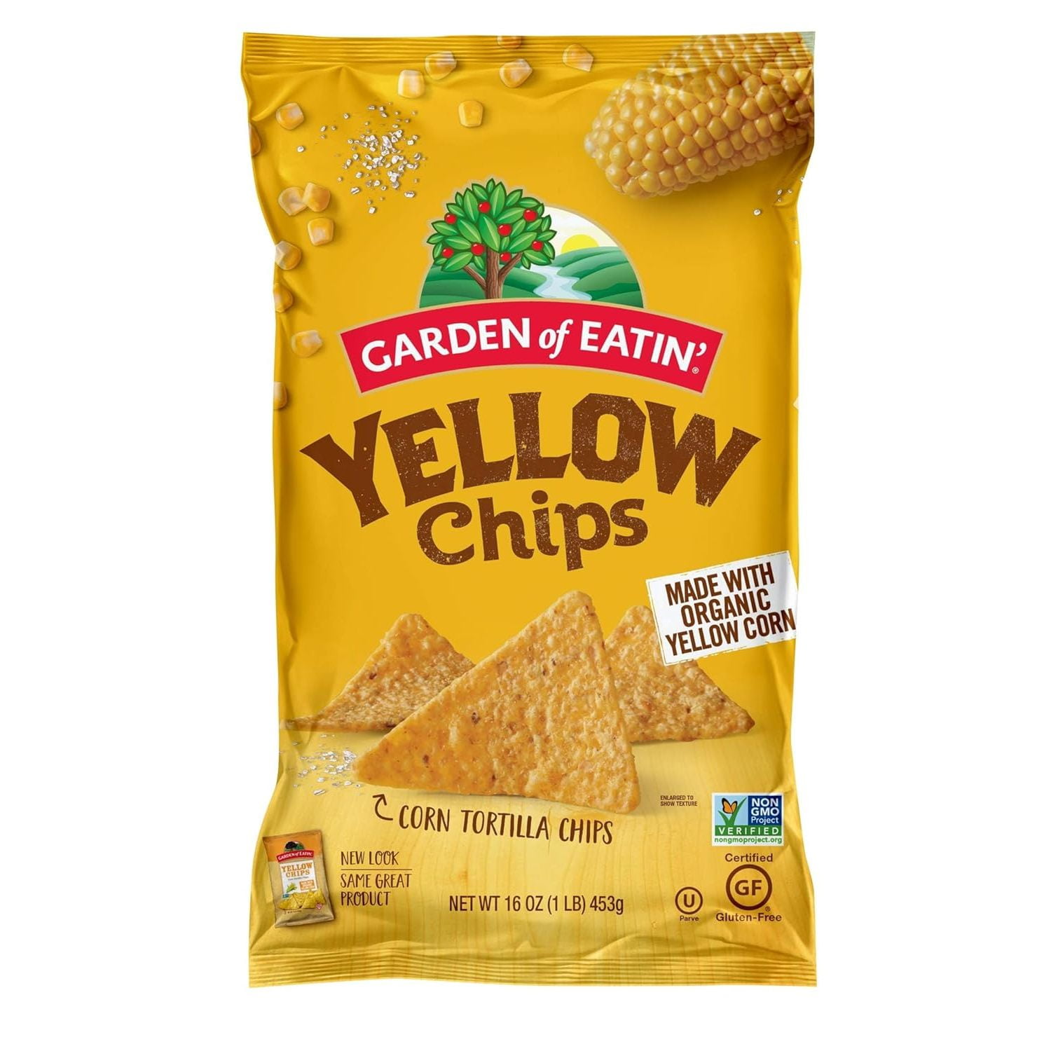 LZHF Corn Tortilla Chips, Yellow Chips, 1 lb bag (Pack of 12) | Walmart ...