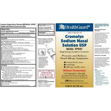 NasalCrom Nasal Spray Allergy Symptom Controller, 200 Sprays, .88 FL OZ ...