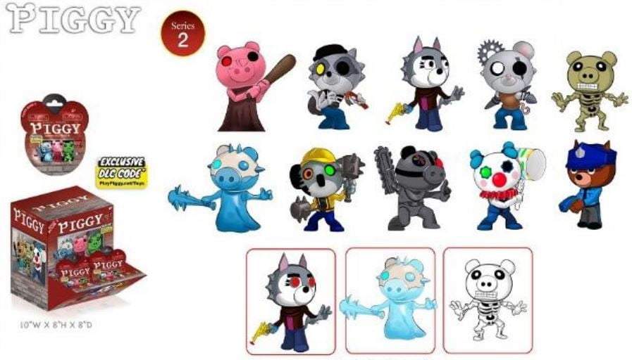 Series 2 Piggy Minifigure Mystery Box (24 Packs, 1 Exclusive Character ...