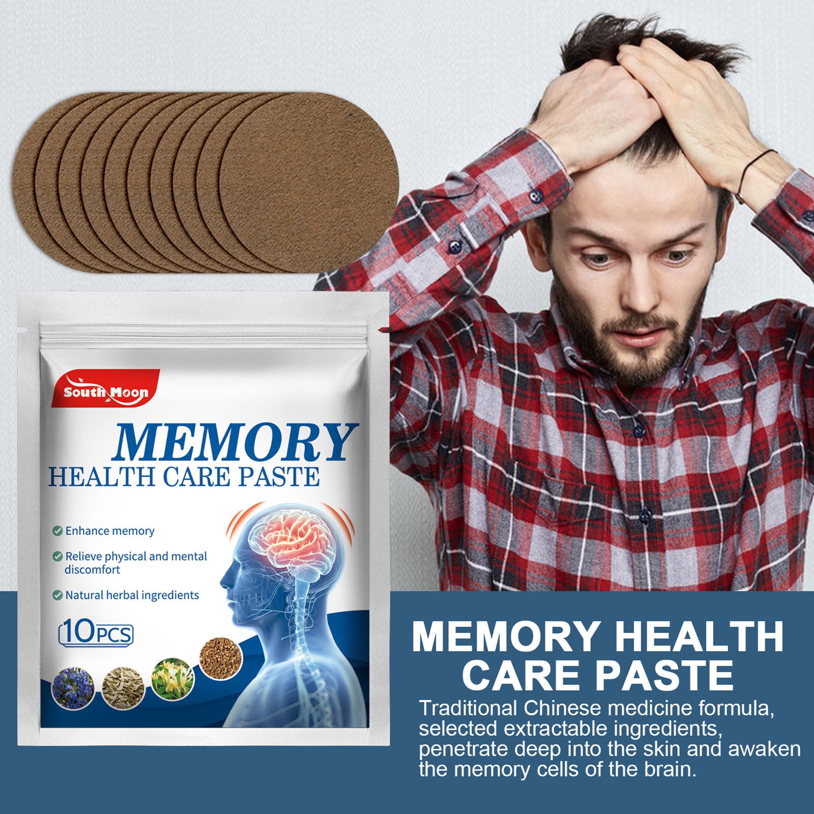 memory-health-care-stickers-sub-healthy-people-forget-acupuncture