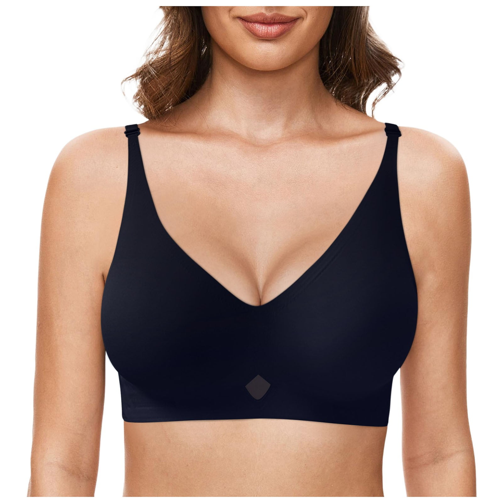 Click here for Hhsfeifuuu Bra Non Wired Full Cup Knit Padded Bust... prices