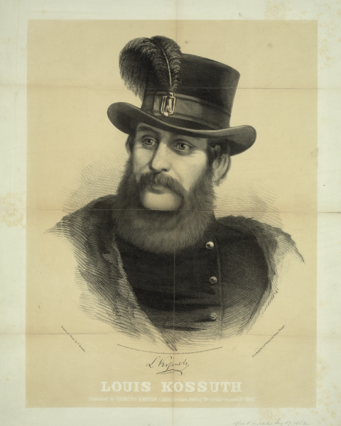 Print: Louis Kossuth, 1852 - Walmart.com