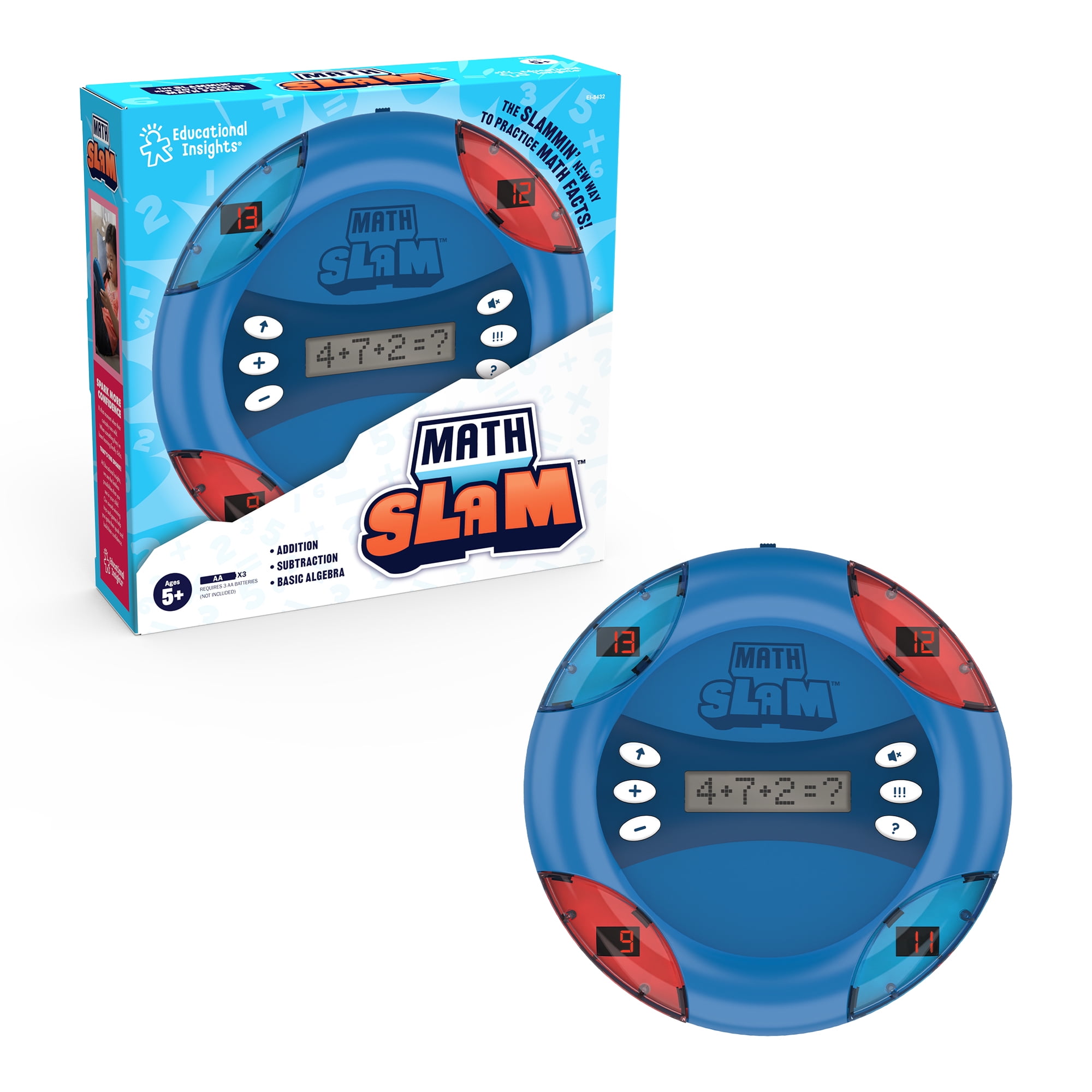 Educational Insights Math Slam Electronic Math Game, Handheld ...