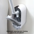 Automatic Opening and Closing Toilet Brush for Dead End Cleaning with ...