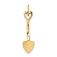 14k Yellow Gold Shovel Pendant Charm for Necklace Chains, Miniature ...