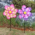 ANXPTIME Pinwheels Two Layer Decorative Garden Stakes Windmills Yard ...