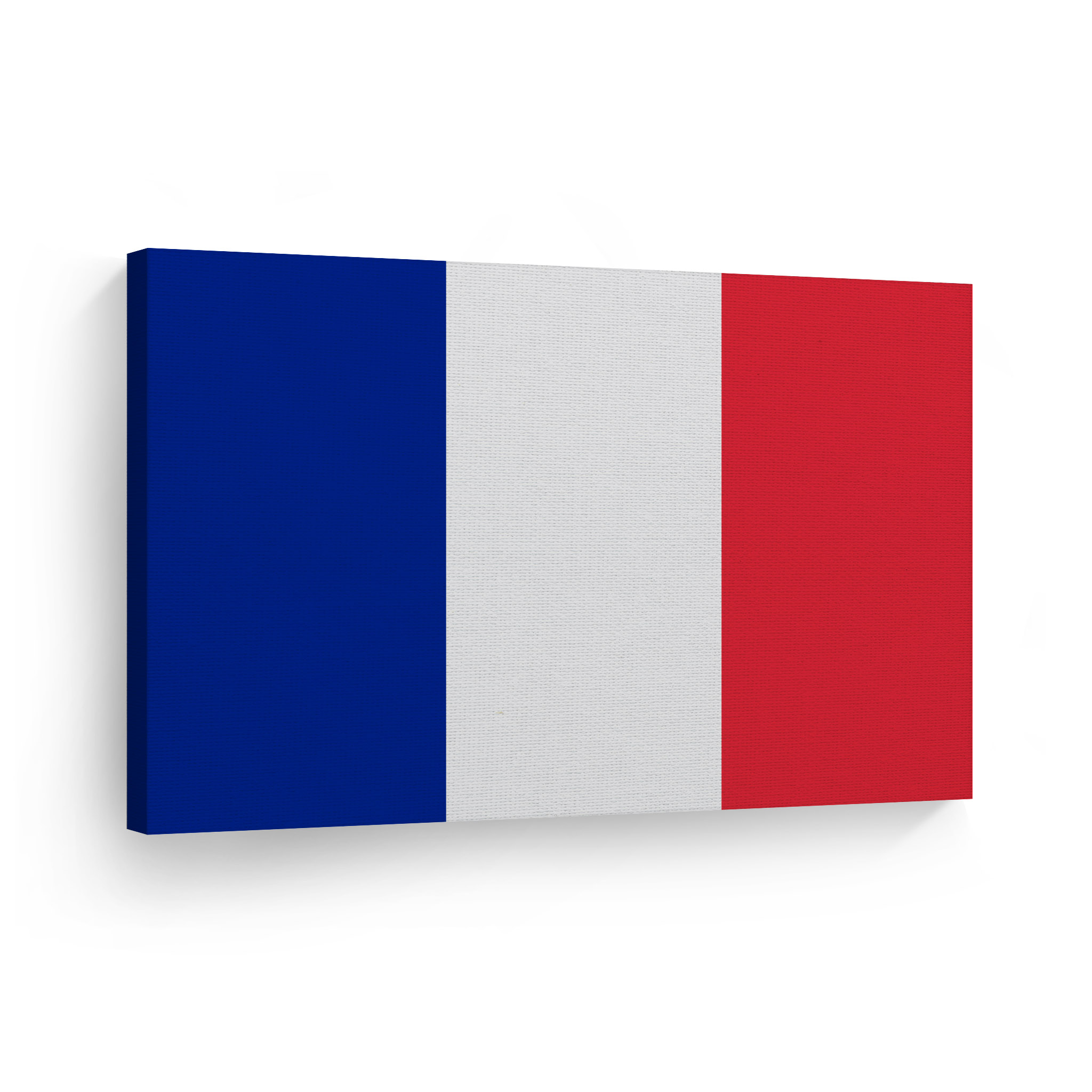 Smile Art Design France Flag Canvas Wall Art Print Country Flags Office ...
