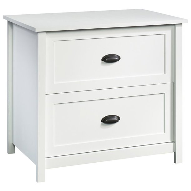Sauder County Line 2-Drawer Lateral File Cabinet, Soft White Finish ...