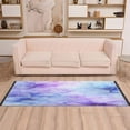 72x23.5 Runner Rug Non Slip Washable Translucent Floral Ink Design Soft ...