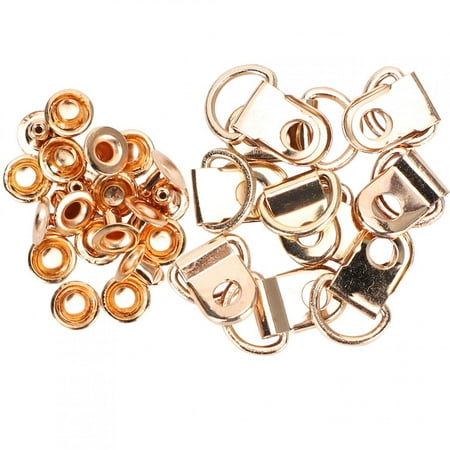 Eyelet Buckle Rivet, 100 Set Shoelace Hook, Brass DIY Rivet Tool D-Ring ...