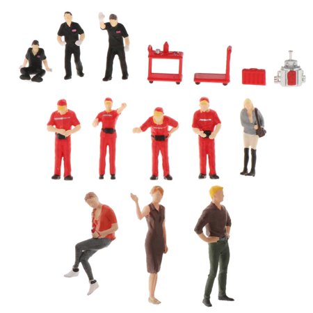 15x 1:64 Model Characters Tiny Figure Road Model Decor | Walmart Canada