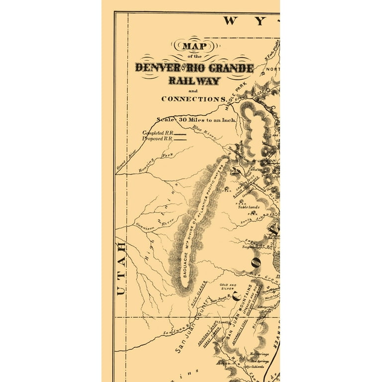 Denver Rio Grande Railway Map