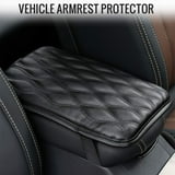 Reactionnx Auto Center Console Cover Armrest Pads, PU Leather Universal ...