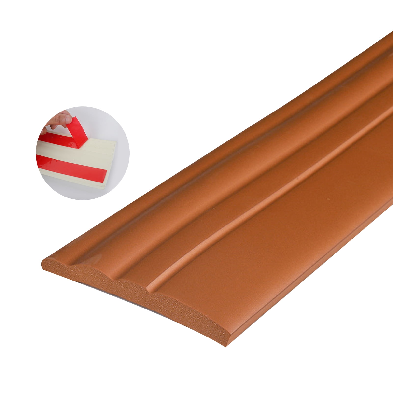 Flexible Baseboard Molding Trim Peel and Stick Self Adhesive, 16.4 ft x ...