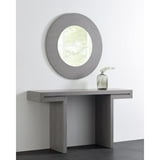Whiteline Modern Living Gray Delaney Contemporary Oak Veneer Console ...