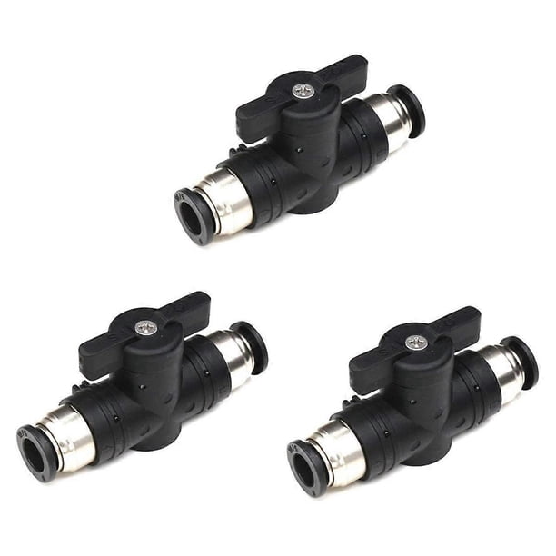 6mm Push Connect Valve Ball Valve 6mm Air Flow Control Valve Quick ...