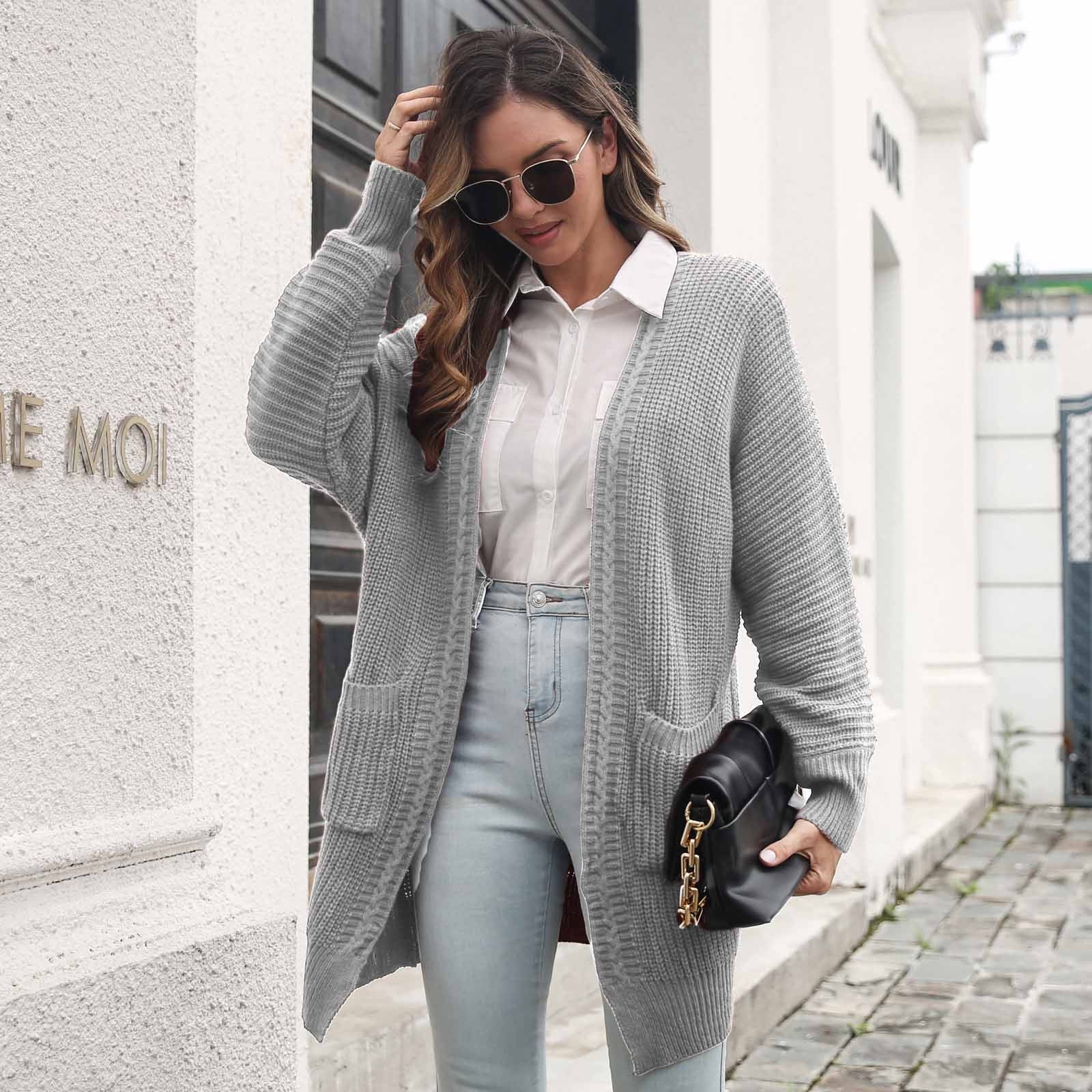 Gray Cardigan Outfit Ideas
