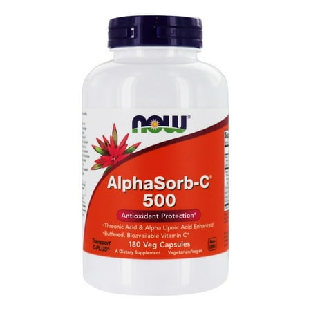NOW Foods - AlphaSorb-C Antioxidant Protection 500 mg. - 180 Veg ...