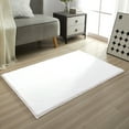Mainstays Solid Soft Rabbit Faux Fur Area Rug Ivory,30x46" - Walmart.com