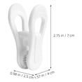 HAMPPLIES 20Pcs White Multipurpose Plastic Clothes Clips Windproof ...