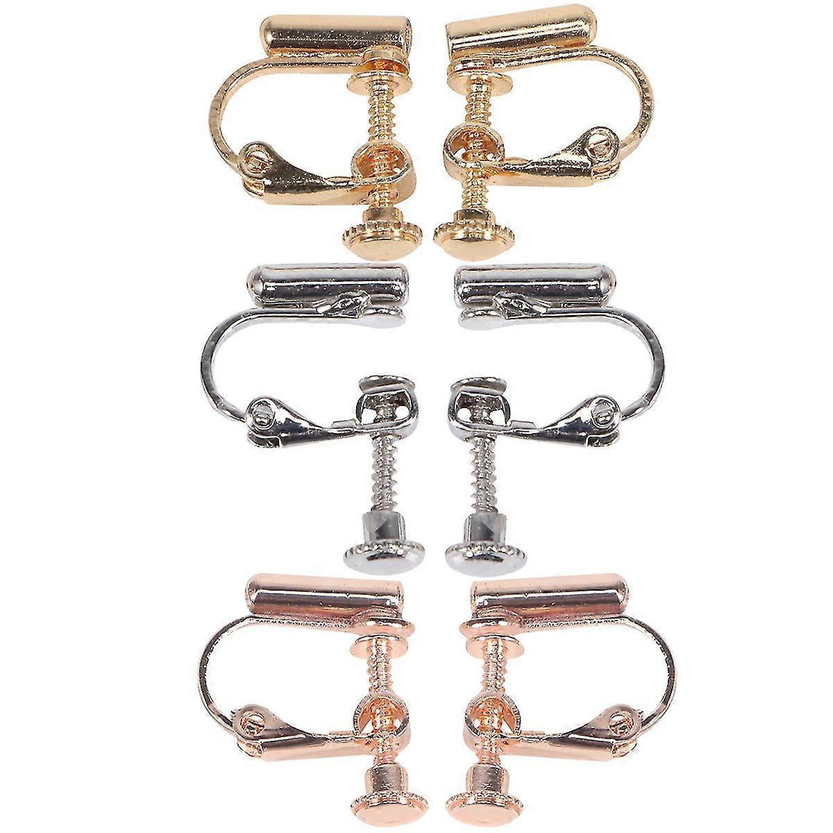 pares de clips para la oreja sin perforaciones, para hacer uno mismo ...