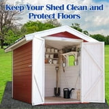 Bibana 10 x 10 FT Outdoor Storage Shed Mat, Waterproof Storage Shed ...
