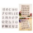Meijiashe Alphabet Stamp Transparent Clear TPR Seal Stamps for DIY ...