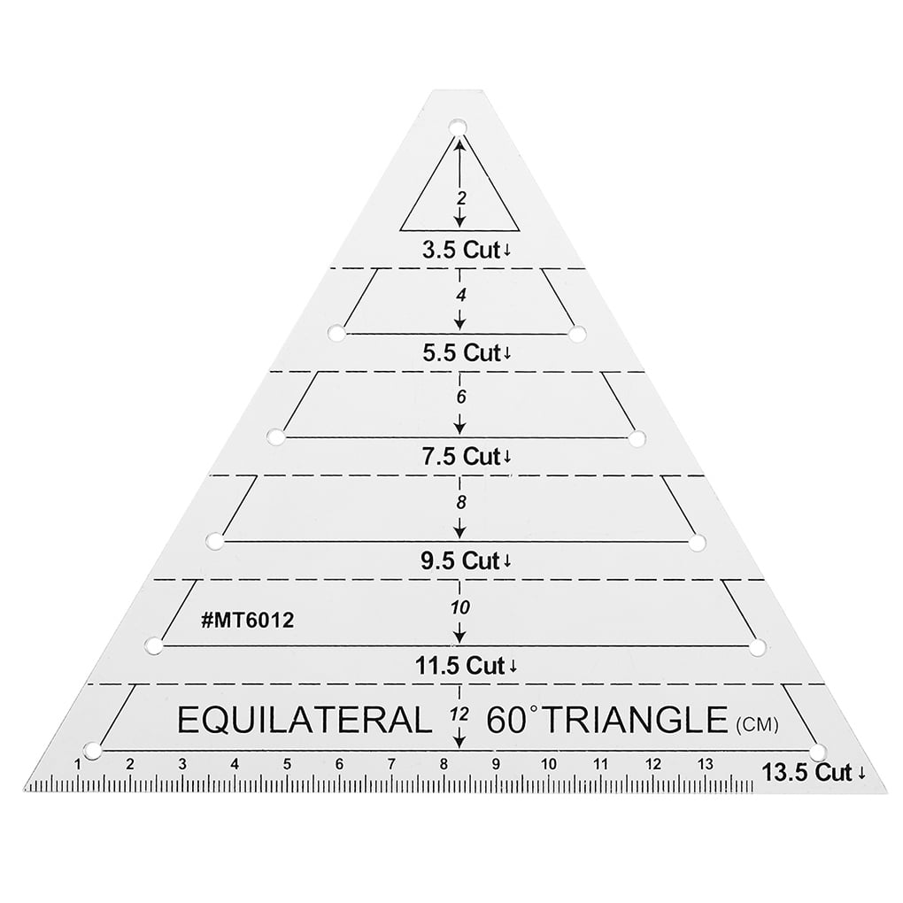 Transparent Acrylic Rulers 45 Degree Diamonds Ruler Craft Quilting ...